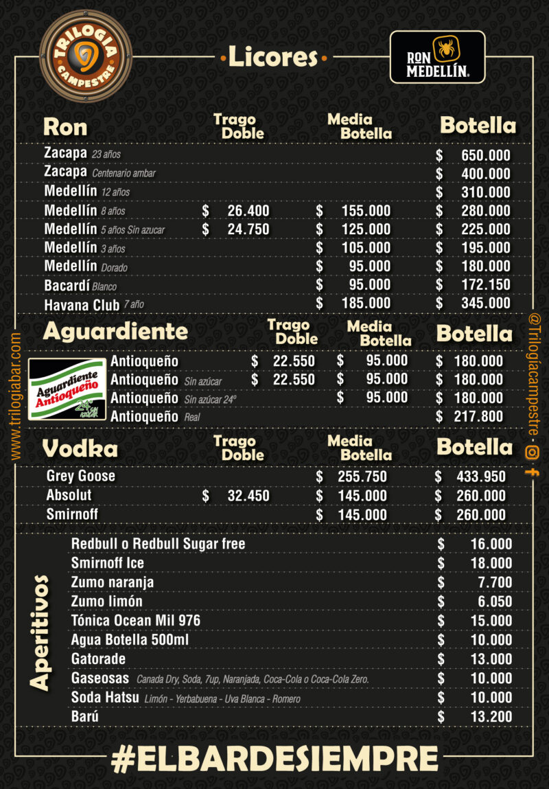 Carta-Trilogia-campestre | Trilogía Bar