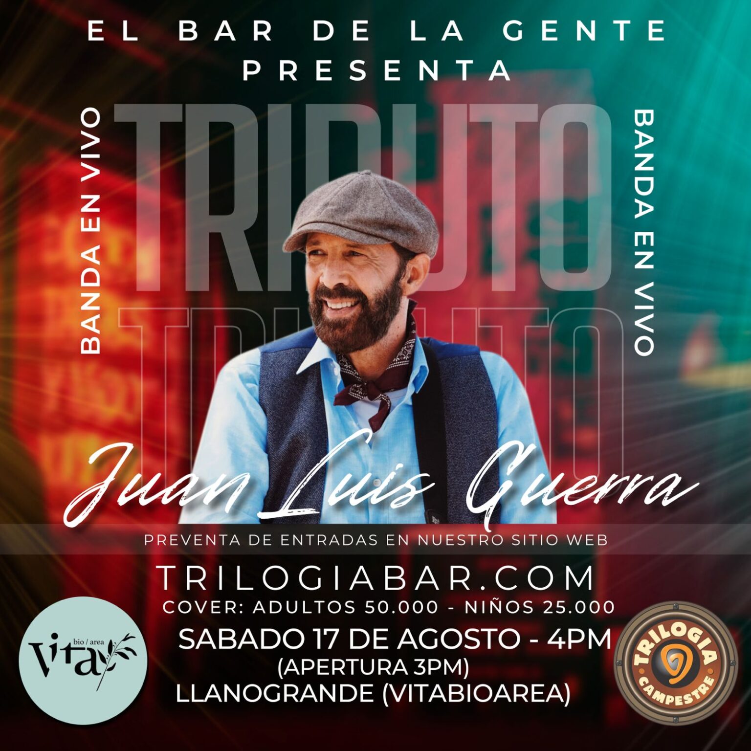 Tributo Juan Luis Guerra Familiar Campestre | Trilogía Bar